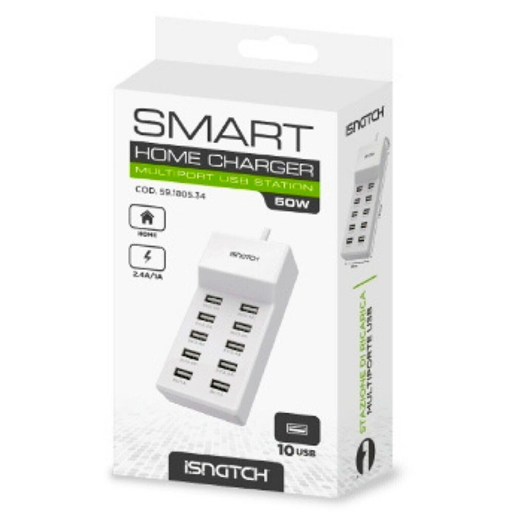 Caricatore USB 10 Porte 50W: potenza e organizzazione | Pile, cavi e ...